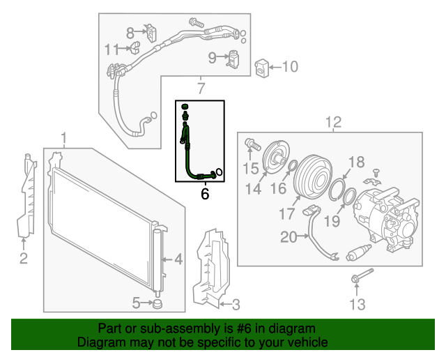 2012 Hyundai Azera Discharge Hose 97762-3R200 | OEM Parts Online