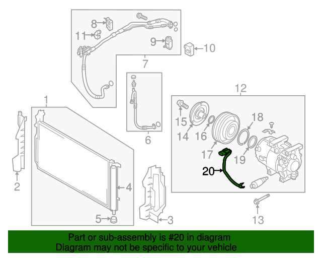 97723-3R000 - HVAC System Wiring Harness 2012-2014 Hyundai Azera ...