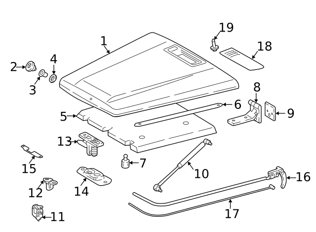 1994-2018 Mercedes-Benz Striker 202-880-02-60 | MB OEM Parts