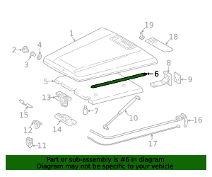 460-887-04-17 - Stiffener 2002-2018 Mercedes-Benz | Mercedes-Benz USA Parts