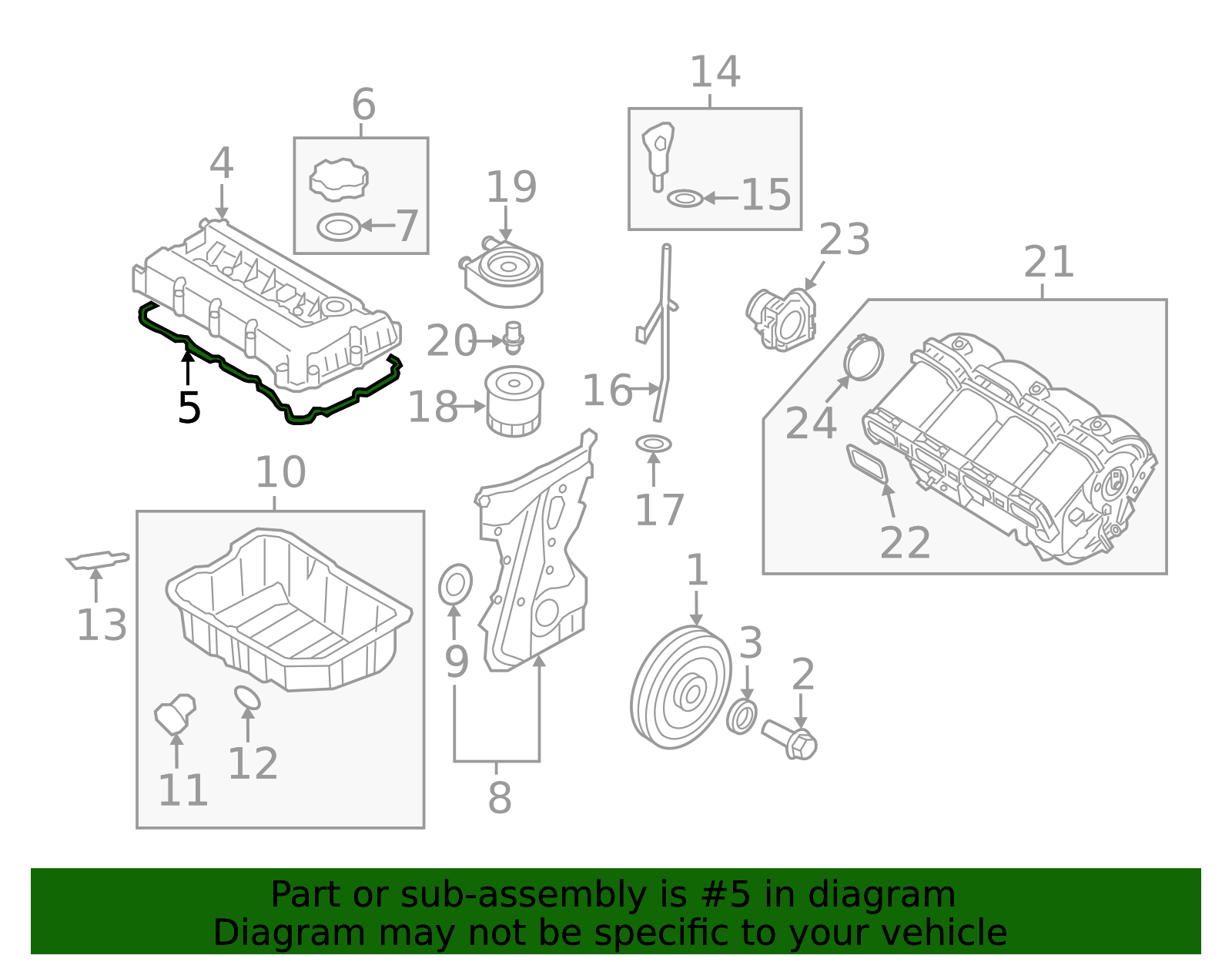 2011-2016 Kia Valve Cover Gasket 22441-2G710 | Retail Performance Auto ...