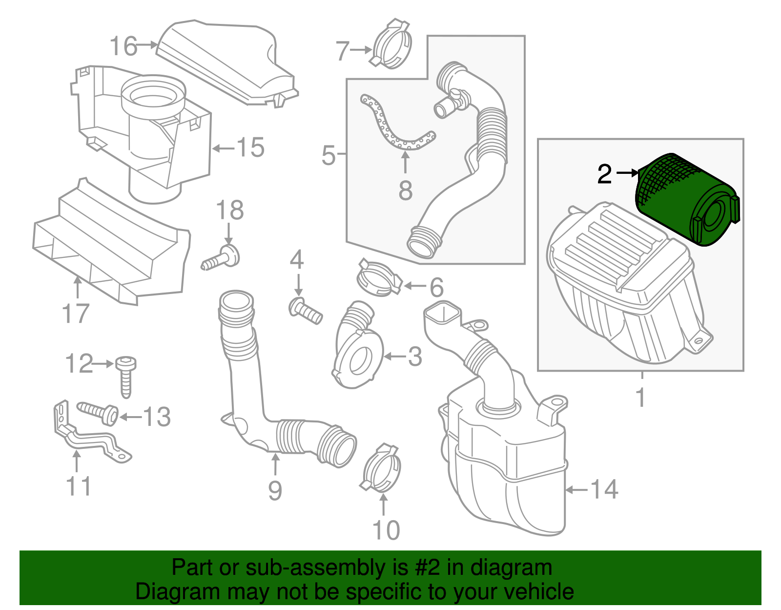 2011-2015 Volkswagen Jetta Air Filter 1F0-129-620 | Retail Performance ...