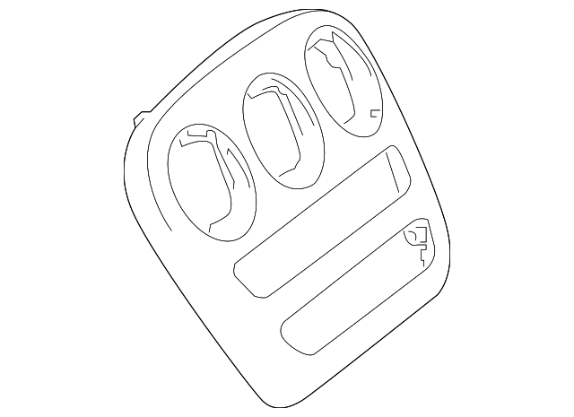 Center Bezel - Part #253-680-25-03 | Mercedes Parts Center