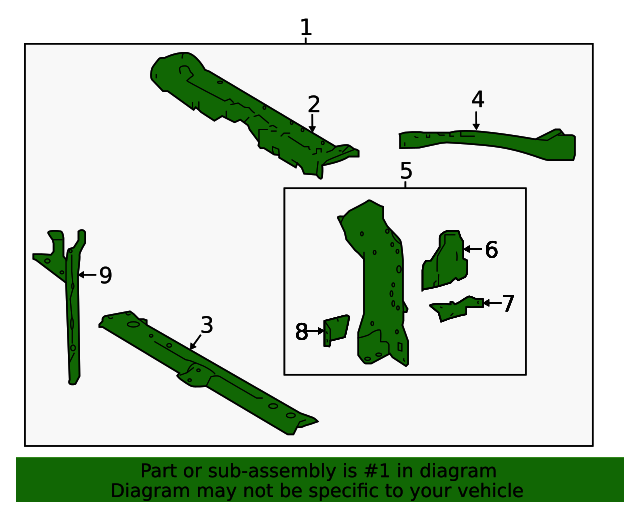 53201-02340 - Radiator Support - 2020-2022 Toyota Corolla | OEM Genuine ...