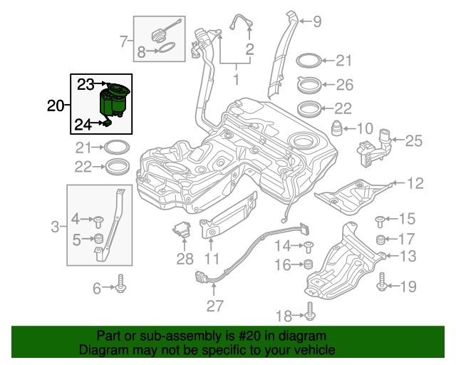 2014-2018 Audi RS7 Fuel Pump 4G0-919-051-L | OEM Parts Online