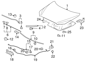5902A078 - Front Weather-Strip - 2008-2017 Mitsubishi Lancer | Lasco ...