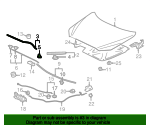 2008-2017 Mitsubishi Lancer Front Weather-Strip 5902A078 | Mitsubishi ...