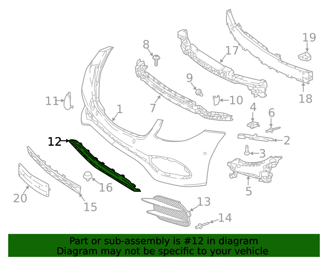 213-885-70-00 - Lower Molding 2017-2020 Mercedes-Benz | Mercedes-Benz ...