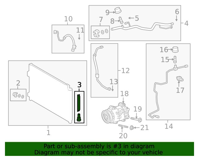 88474-12020 - A/C Receiver Drier - 2016-2023 Toyota | OEM Genuine ...