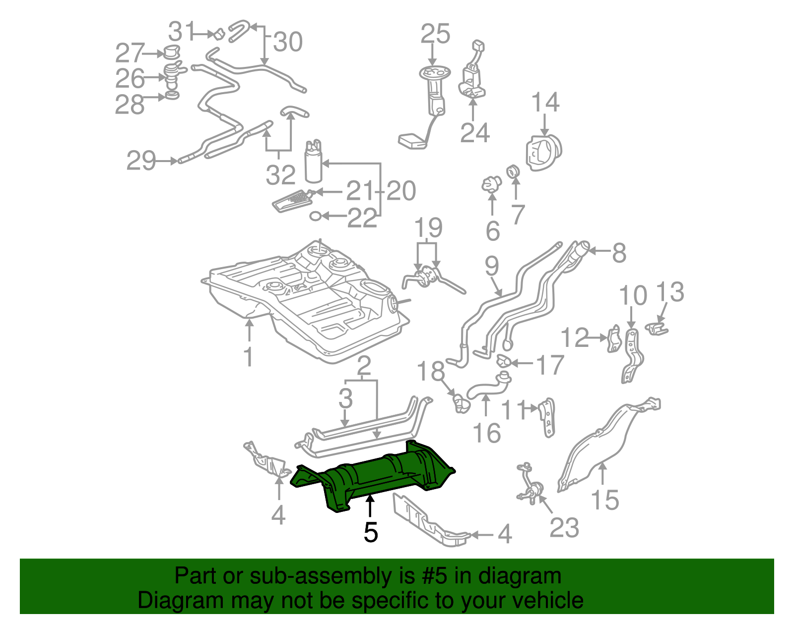 77606-42020 - Tank Shield 2001-2005 Toyota RAV4 | Bam Wholesale Parts