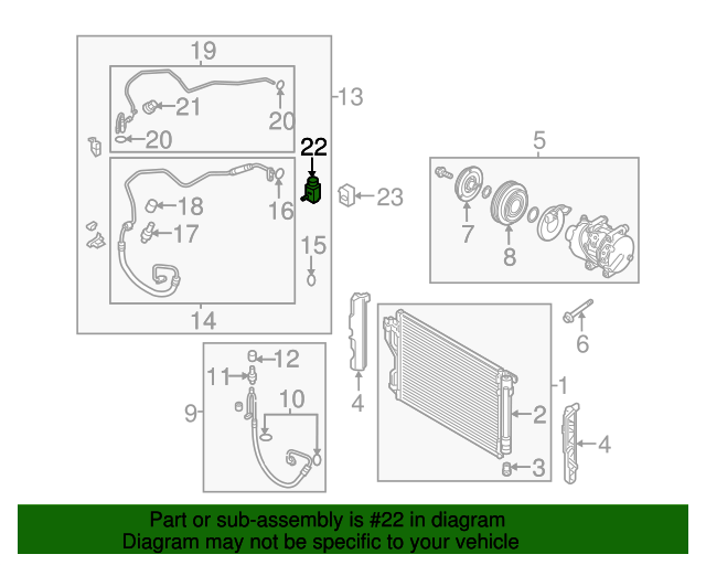 97626-3R000 - A/C Expansion Valve 2011-2015 Hyundai | AutoNationParts.com