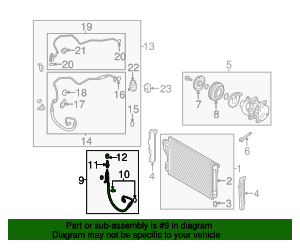 2011-2014 Hyundai Sonata A/C Refrigerant Discharge Hose 97762-3Q000 ...
