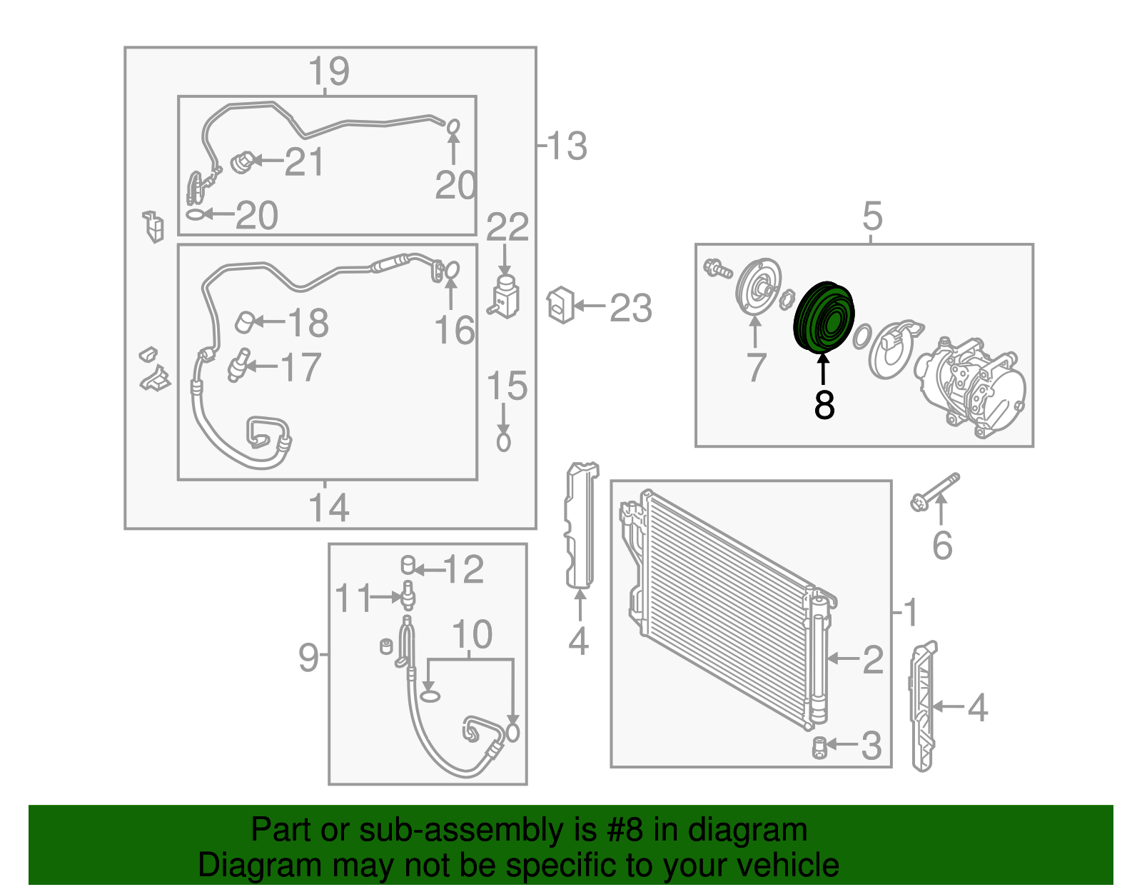 2011-2020 Hyundai Pulley Assembly 97643-3R000 | Retail Performance Auto ...