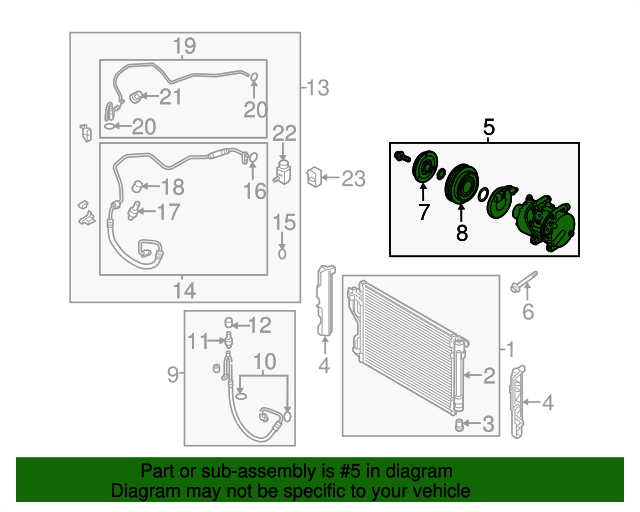 2011-2014 Hyundai Sonata Compressor 97701-3R000 | OEM Parts Online