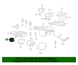 2004-2019 GM Blower Motor 23456469 | TascaParts.com