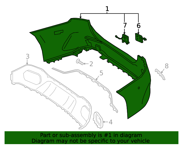 177-880-06-00-9999 - Bumper Cover - 2019-2021 Mercedes-Benz A 220 ...