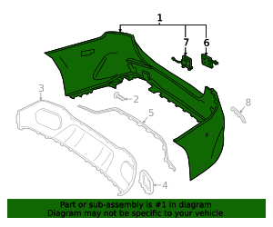177-880-56-00-64-9999 - Bumper Cover 2019-2022 Mercedes-Benz A 220 ...
