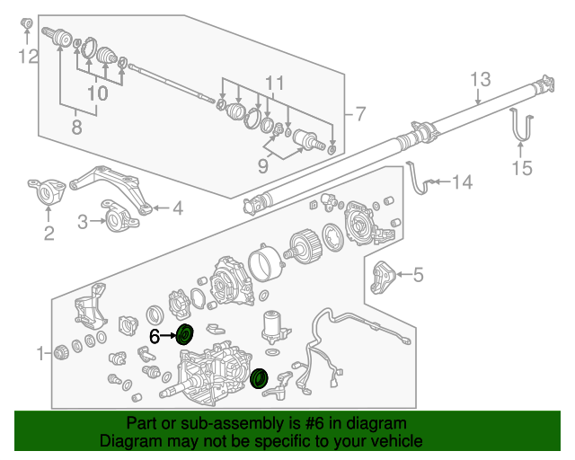 2013-2018 Acura RDX Oil Seal (32X47X8.5) 91201-R7L-003 | Acura Parts Now