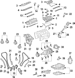 2016-2021 GM Camshaft Position Actuator Locator Pin Control Valve ...