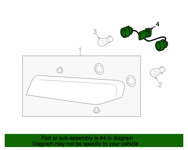 OEM NEW 04-12 GM Chevrolet Colorado Park and Turn Signal Wiring Harness ...
