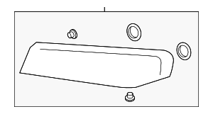 2004-2012 GM Passenger Side Parking and Turn Signal Lamp 19418418 GM ...