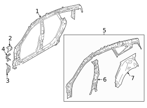 41-00-7-437-459 - Body B-Pillar 2018-2019 BMW 640i xDrive Gran Turismo ...