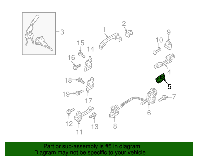 82620-1M020CR - Handle, Inside 2010-2013 Kia | Kia.Parts Store