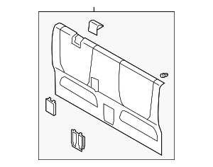 2009-2011 Toyota Tacoma Back Panel Trim 64270-04070-B1 | OEM Parts Online