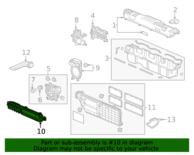 1J630-6L2-A02 - Duct, Ipu In - 2019-2021 Honda Insight | Honda Car ...