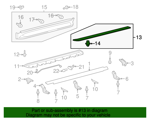 2008-2015 Lexus LX570 Step Pad 51772-60140 | OEM Parts Online