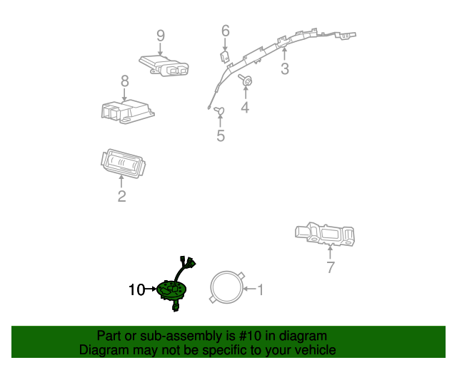 2005-2010 Mopar Clock Spring 5135965AC | TascaParts.com