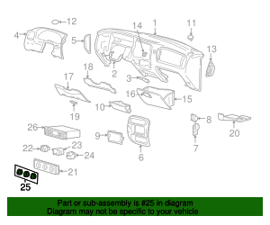 1995-1998 Ford Knob F3DZ-18519-A | TascaParts.com