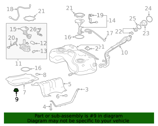 90182-A0034 - Floor Pan Heat Shield Nut - 2019-2024 Toyota | OEM ...
