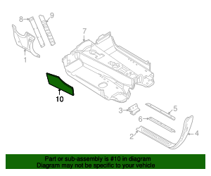 51478267836 - 2000-2003 BMW Z8 Inner Side Panel (51-47-8-267-836) | BMW ...