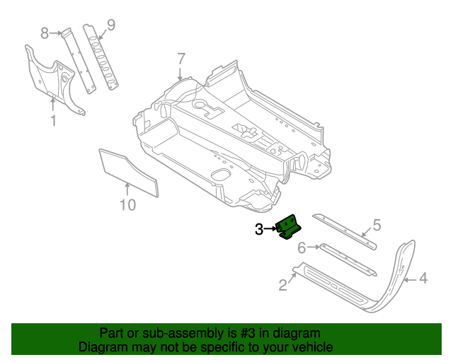 Genuine BMW 41-21-7-011-634 | Front Cover Mount Bracket | FREE Shipping ...