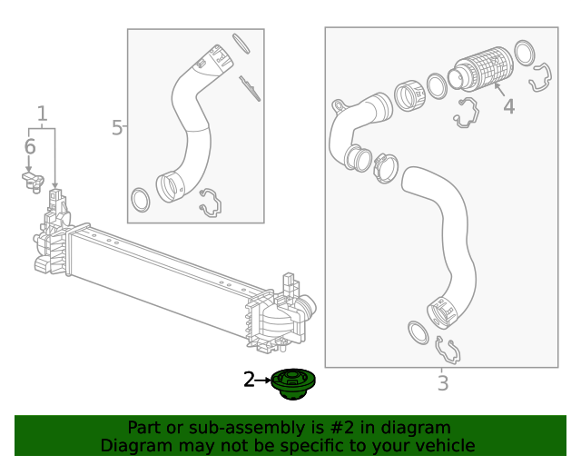 2020-2023 GM Radiator Lower Insulator 42788299 GM | GMPartsDirect.com