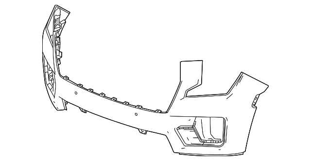 2021-2024 GMC Primed Front Bumper Upper Fascia 87814094 | OEM Parts Online