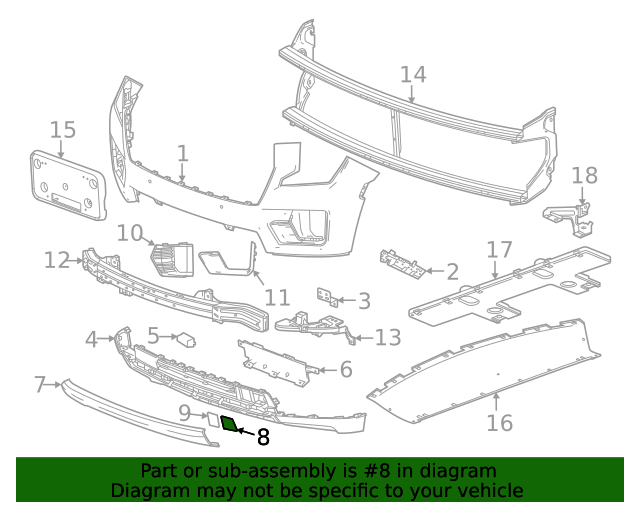 2021-2023 GMC Black Auxiliary Heater Wiring Harness Cover 84371236 ...