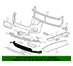 2021-2023 GMC Black Front Bumper Lower Fascia 84861004 | TascaParts.com
