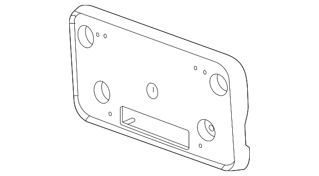 2021-2024 GMC Front License Plate Bracket 84519625 | GM Parts Center