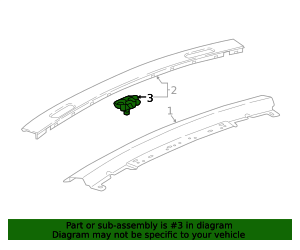 13370575 - Roof Front Header Garnish Molding Clip 2016-2019 Buick ...