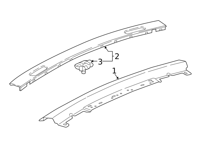 2016-2019 Buick Cascada Roof Front Header Panel 13368841 ...