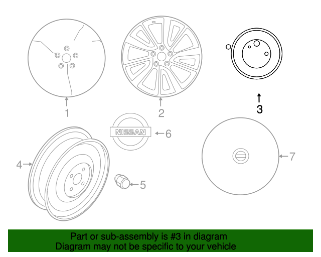 Wheel, Steel | Nissan Parts & Accessories Online