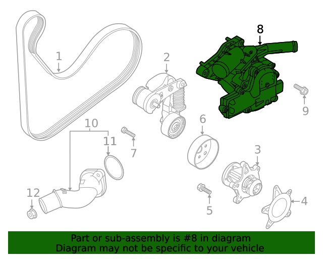 2020-2024 Hyundai Engine Coolant Thermostat 25600-2M052 | OEM Parts Online