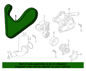 2020-2024 Hyundai Serpentine Belt 25212-2M000 | QuirkParts