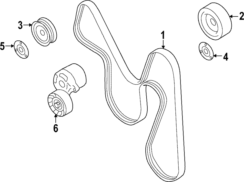 2022-2025 Toyota GR86 Serpentine Belt SU003-09607 | Toyota Parts Center