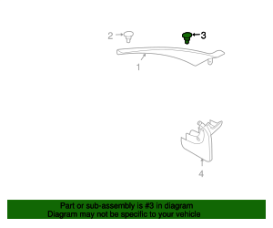 2003-2009 Nissan Rocker Panel Molding Grommet 01281-00841 | TascaParts.com