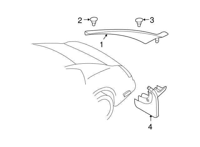 2003-2009 Nissan Rocker Panel Molding Grommet 01281-00841 | Nissan ...