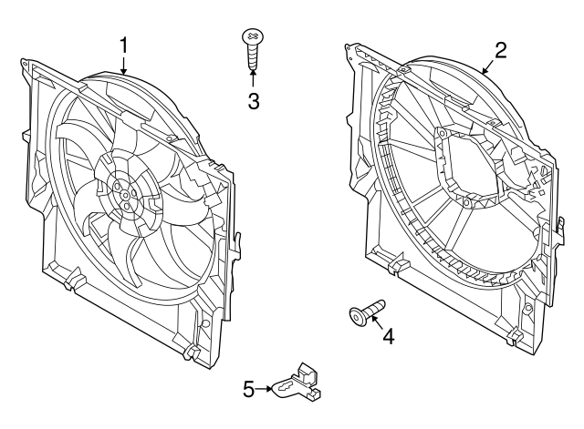 2007-2016 BMW Fan Shroud 17-42-7-544-803 | OEM Parts Online