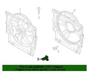 17-11-7-521-783 - Inter-Cooler Bracket 2007-2016 BMW | AutoNationParts.com
